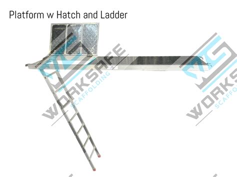 Platform W Hatch And Ladder 3 07×0 62m Worksafe Scaffolding