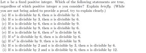 let n be a fixed positive integer which of the