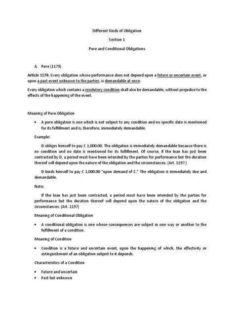 Understanding The Distinction Between Pure Conditional Suspensive And Resolutory Obligations