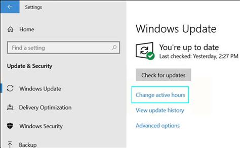 active hours windows 10 guide