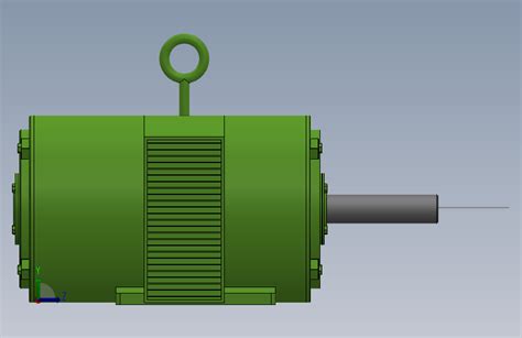 Y160 400系列（ip23三相异步电动机 Y160l 6 Solidworks 2019模型图纸下载 懒石网