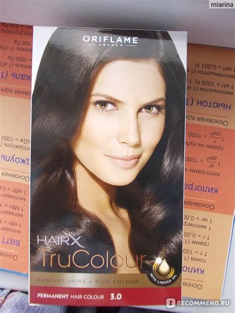 Краска для волос Oriflame Tru Colour Hairx Цвет Эксперт «хороший темный цвет без рыжины