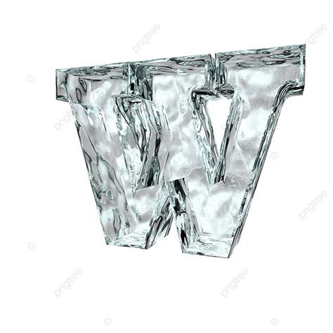 Frozen W Font Letter Sign Photo Background And Picture For Free