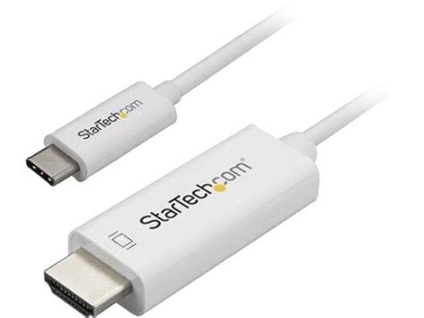 Startech Cdp Hd Mwnl Usb C To Hdmi Cable M Ft White K At Hz Computer Monitor