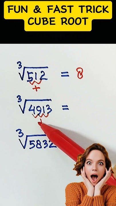 Math Hack Fast Trick Cube Root Math Tricks Math Tutorials Math