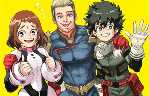 Midoriya Izuku Uraraka Ochako And Homelander Boku No Hero Academia And More Drawn By