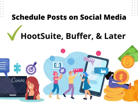 Schedule Posts On Social Media Via Hootsuite Buffer And Later Upwork