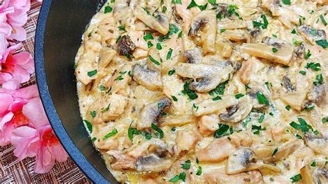 Рецепт соковитого курячого філе з грибами в сметанному соусі Читайте на Ukr Net