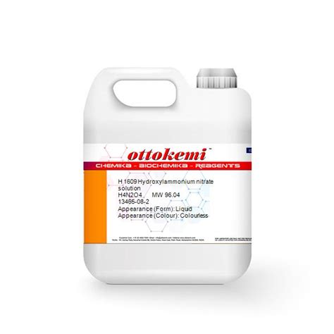 Hydroxylammonium Nitrate Solution 13465 08 2 Ottokemi™