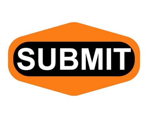 Premium Vector Submit Button On White Background Illustration