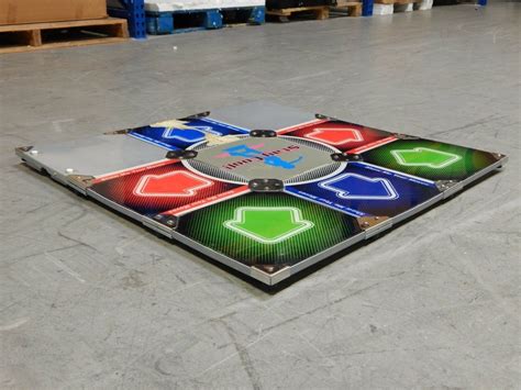 Lot Of 2x Defective DDR Dance Revolution Metal Arcade Pad AS IS For Parts Arcade Jukeboxes