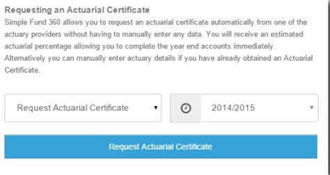 Fund Pension Policies Actuarial Certificates Simple Fund 360