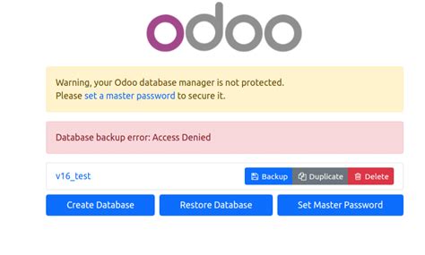 set master password in odoo 16 step by step guide