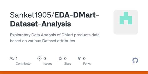 Github Sanket1905eda Dmart Dataset Analysis Exploratory Data