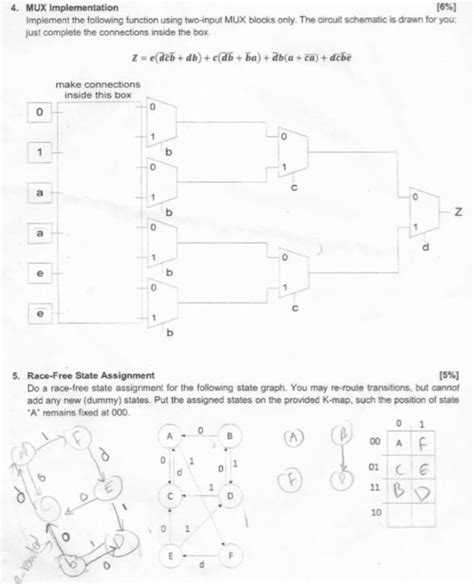 Solved [6 Mux Implementation Mplement The Following