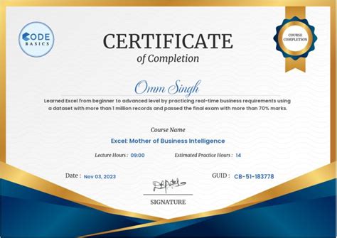 earned excel mother of business with codebasics omm singh posted on