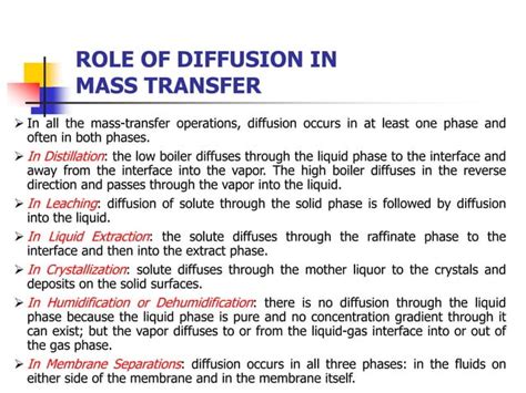 Lec9 Principles Of Diffusion And Mass Transfer Ppt Chemistry Science