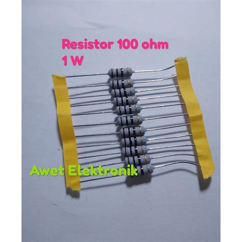 Jual Resistor 100 Ohm 1 Watt Resistor 100r Resistor 100r Shopee Indonesia Jual Resistor 100 Ohm 1 Watt Resistor 100r Resistor 100r Shopee Indonesia