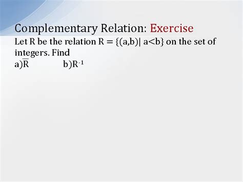discrete mathematics lecture12 inverse of a relation let