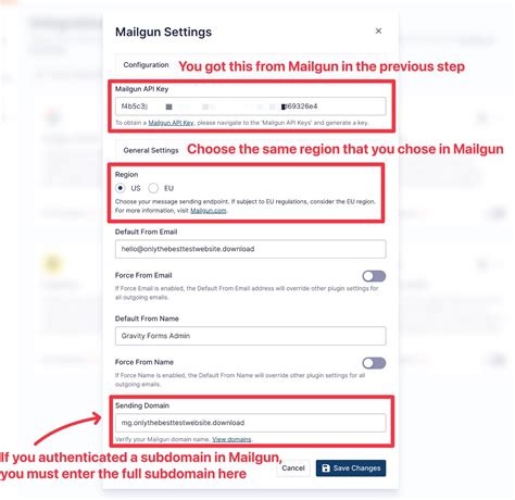 How To Configure Wordpress To Send Email Using Mailgun Gravity Forms