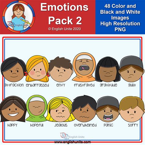 Emotions Clip Art Express Feelings With Vibrant Graphics
