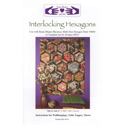 Interlocking Hexagons Pattern Shabby Fabrics