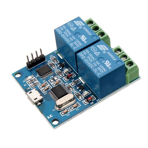 LCUS Dual Channel USB Relay Module USB Intelligent Control Switch Alexnld