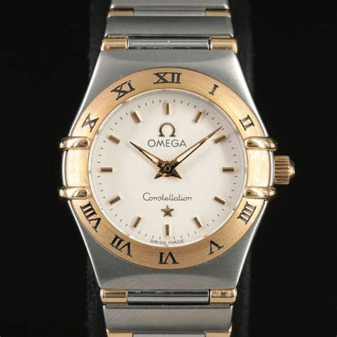 Omega Constellation 18k And Stainless Steel Quartz Watch Ebth