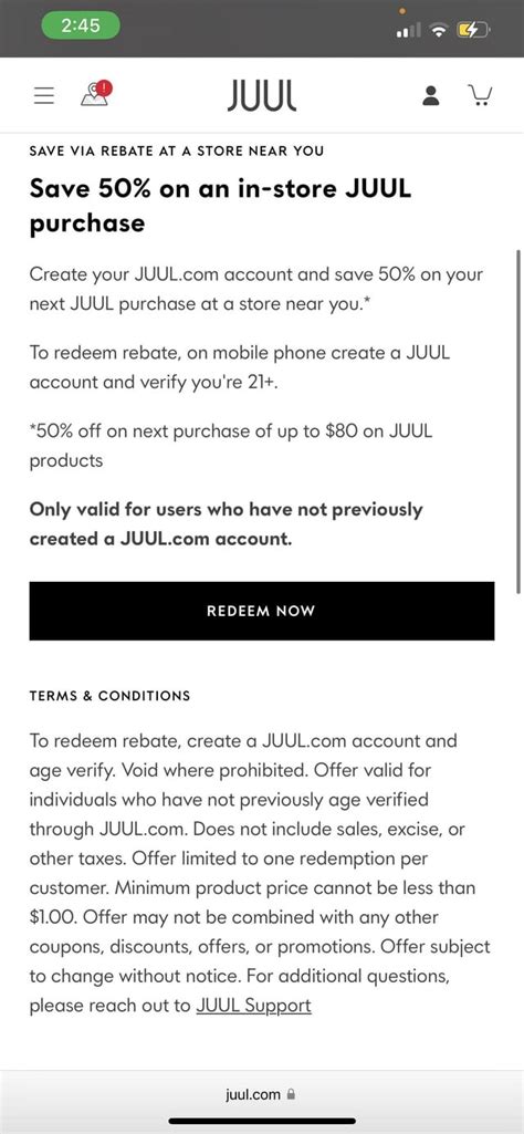 Juul Is Offering 50off In Store New Customers Only Rjuul
