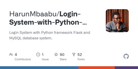 Login System With Python Flask And Mysqlunittestpy At Master