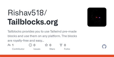 GitHub Rishav Tailblocks Org Tailblocks Provides You To Use Tailwind Pre Made Blocks And