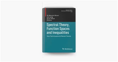 ‎spectral Theory Function Spaces And Inequalities Sur Apple Books