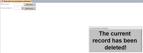 Save Delete Confirmation Template Save Delete Confirmation Database