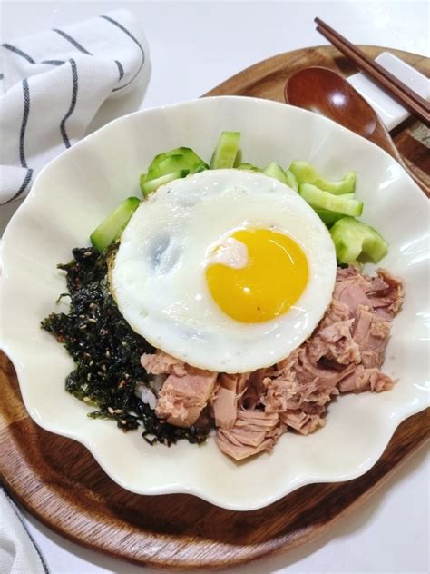 오이 참치 비빔밥 칼로리 낮은 음식 다이어트식 덮밥 양념장 소스 네이버 블로그