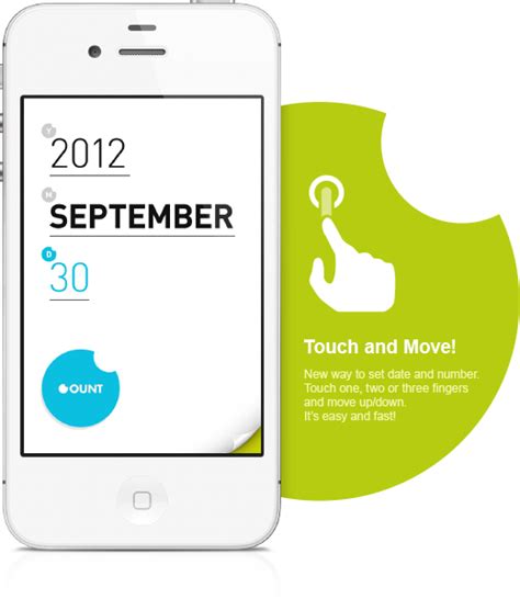 Count Is A Simple And Beautiful Date Calculator App Ui Design User Interface Design Iphone Ui