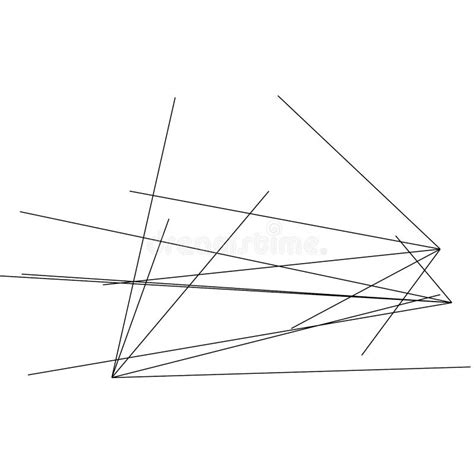 Random Structure Of Angular Geometric Lines Element Irregular Abstract Lines Element Vector