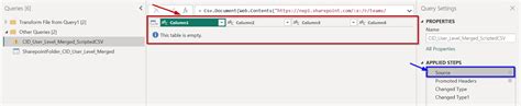 solved csv import error this table is empty microsoft fabric community