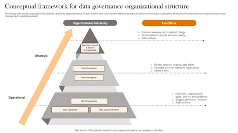 Conceptual Framework For Data Governance Organizational Structure Template Pdf