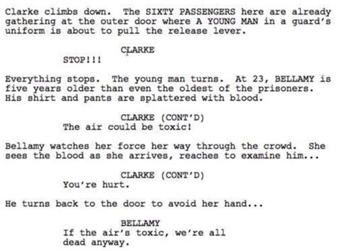 1x01 Pilot Bellarke The 100 Show Acting Monologues