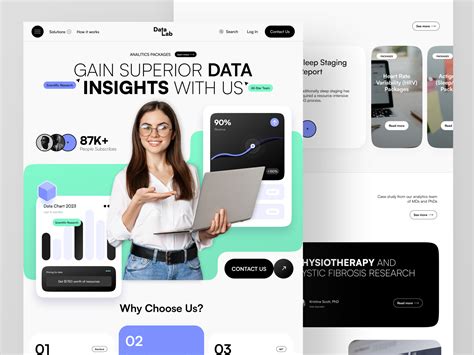 datalab data analyst website by nabilla ⋆ 𐙚 ˚ on dribbble
