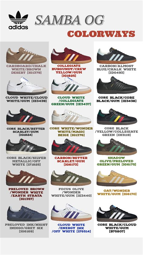 Adidas Samba Og Colorways Part 1 Artofit