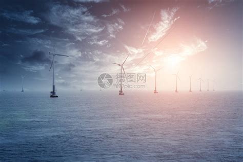 海上风力发电机高清图片下载 正版图片503327349 摄图网