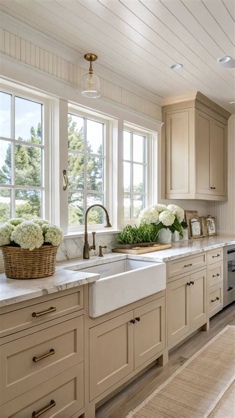 22 Perfect Beige Kitchen Designs