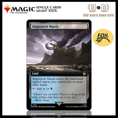 Mtg Shipwreck Marsh Extended Art Surge Foil การ์ด Mtg ของแท้