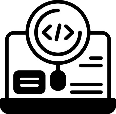 Code Testing Solid Element Style 57748102 Vector Art At Vecteezy