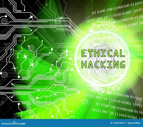 Ethical Hacking Data Breach Tracking 2d Illustration Stock Illustration