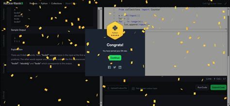 Earned 5th Star Gold Badge On Hackerrank For Python Apoorv Jadhav