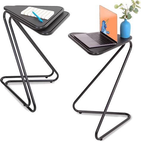 3 Pack Modern C Shaped Side Tables For Office And Home Compact Nesting Laptop Tables Easily