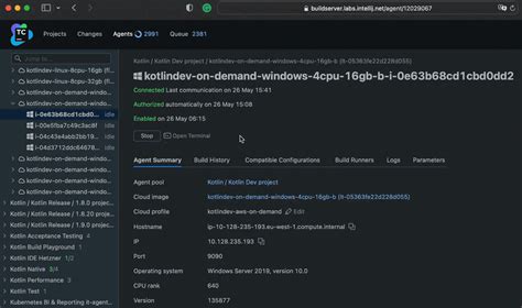 introducing agent terminals in teamcity the teamcity blog