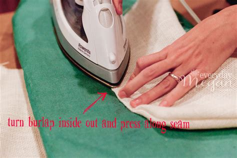 DIY Burlap Stocking Tutorial Everyday Megan